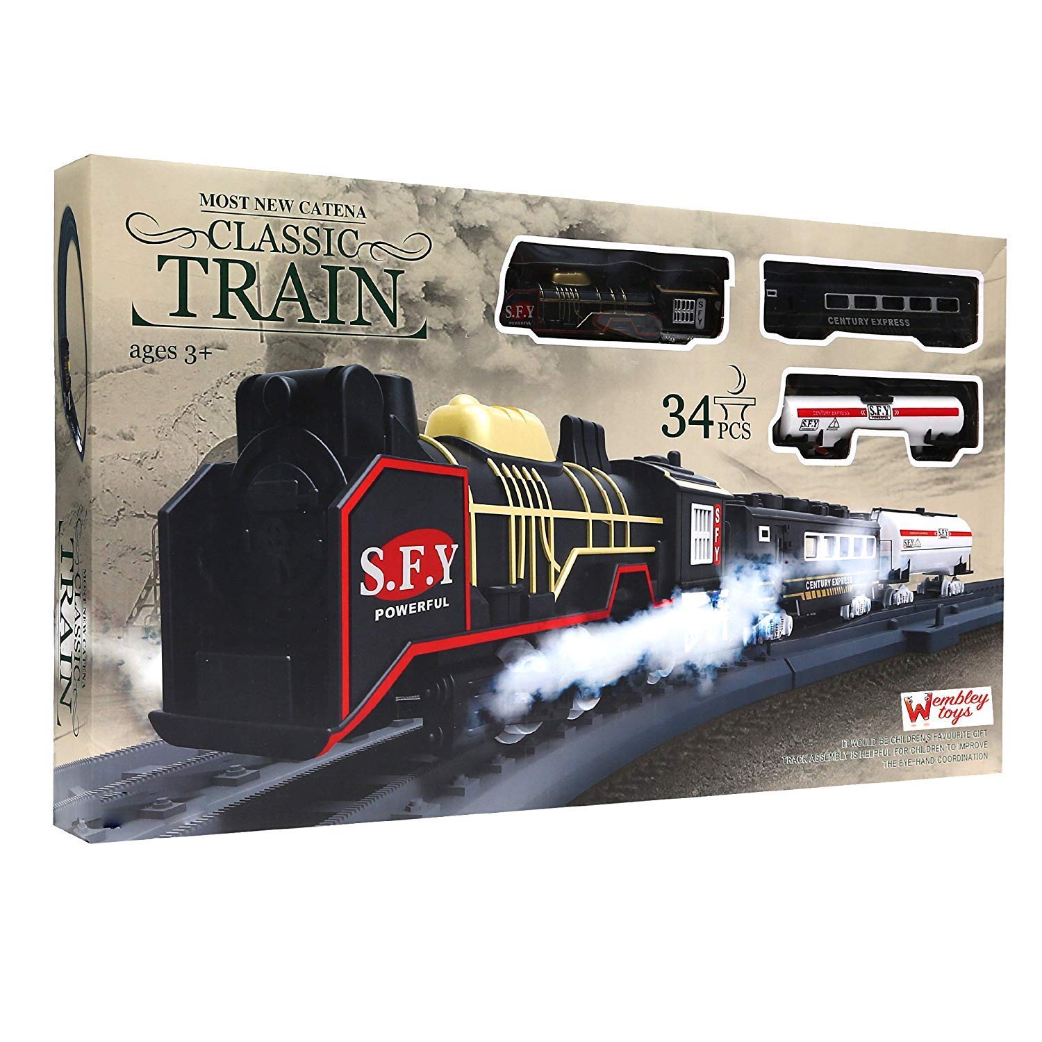 TRAIN ELECTRIQUE CLASSIQUE – 34PCS – Orca