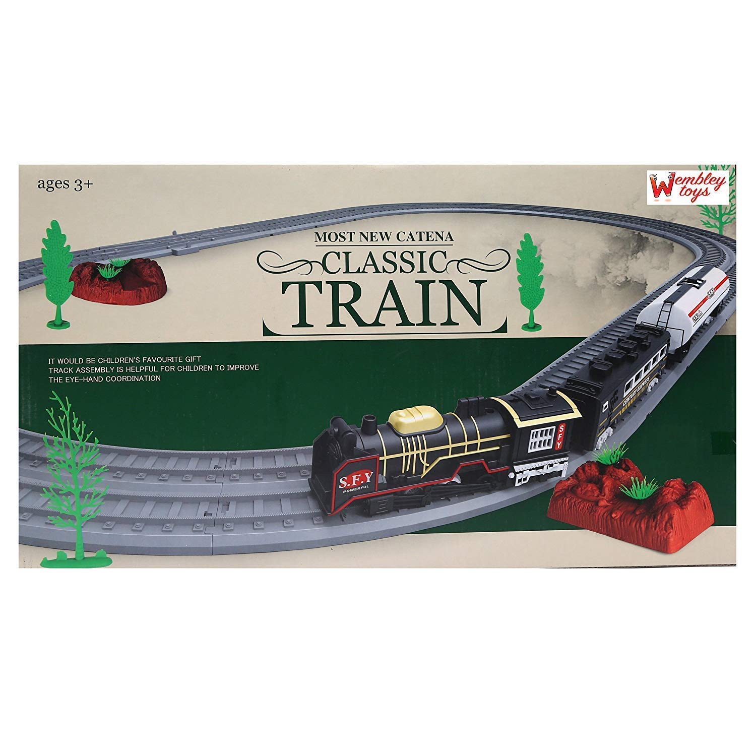 TRAIN ELECTRIQUE CLASSIQUE – 34PCS – Orca