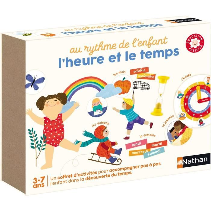 JEU EDUCATIF AU RYTHME DE L’ENFANT L’HEURE ET LE TEMPS – 3à7 ANS – Orca