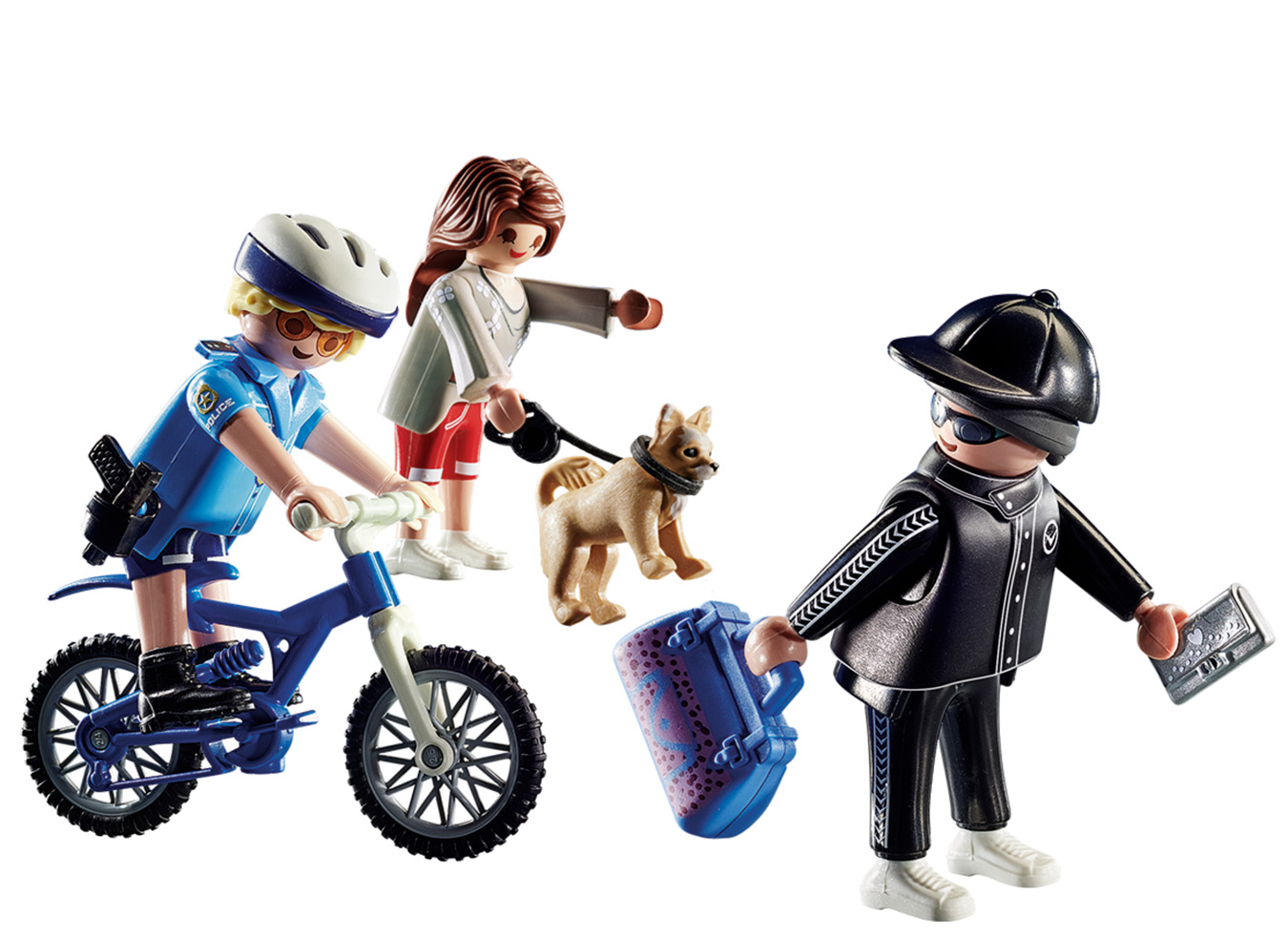 PLAYMOBIL CITY ACTION POLICIERE ET VOLEUR -17PCS- 4à10ANS – Orca