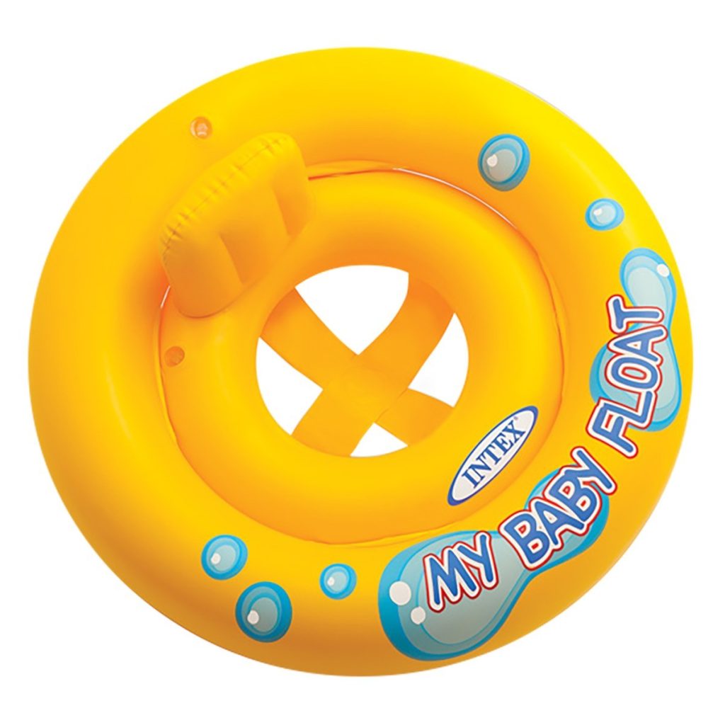 BOUEE GONFLABLE RONDE JAUNE – 67CM – INTEX – Orca