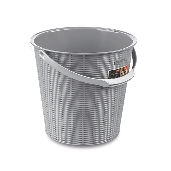 SEAU EN PLASTIQUE-10L-GRIS-ELEGANCE – Orca