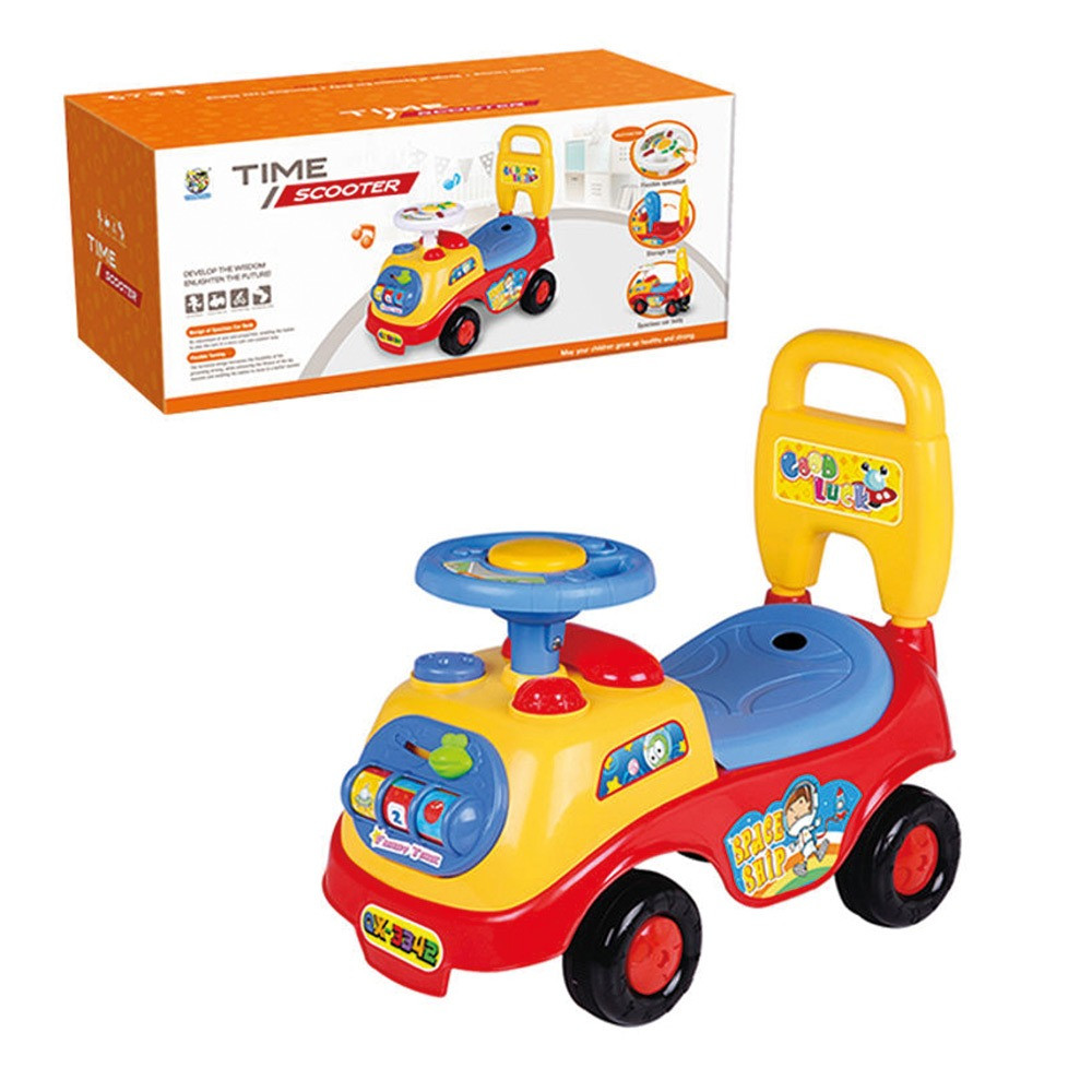 Voiturette time scooter-rouge-jaune – Orca