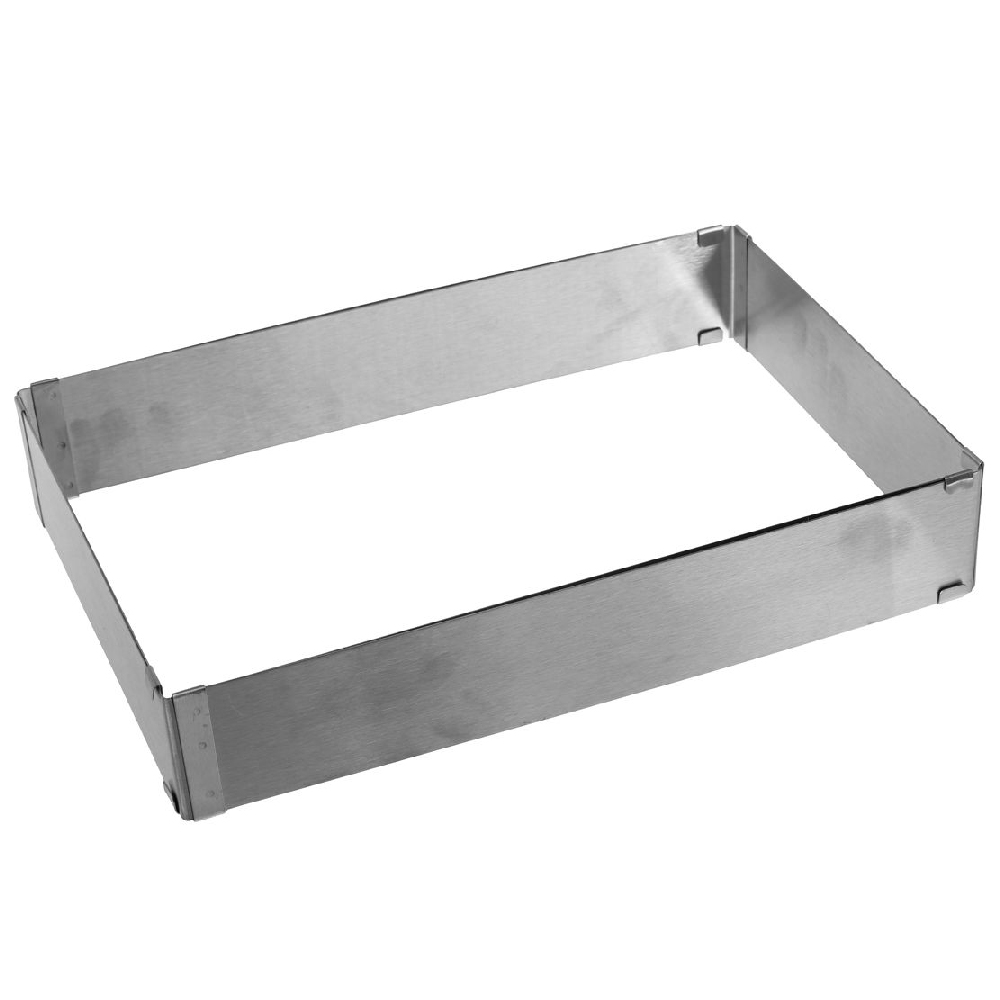 Moule a pâtisserie en inox rect extensible – Orca
