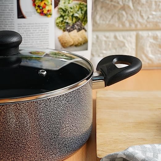 MARMITE TEFAL-24CM-COOK NATURAL-EFFET MARBRE-GRIS – Orca