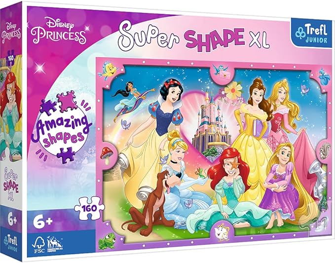 PUZZLE-160PCS-XL-DISNEY PRINCESS+6ANS – Orca