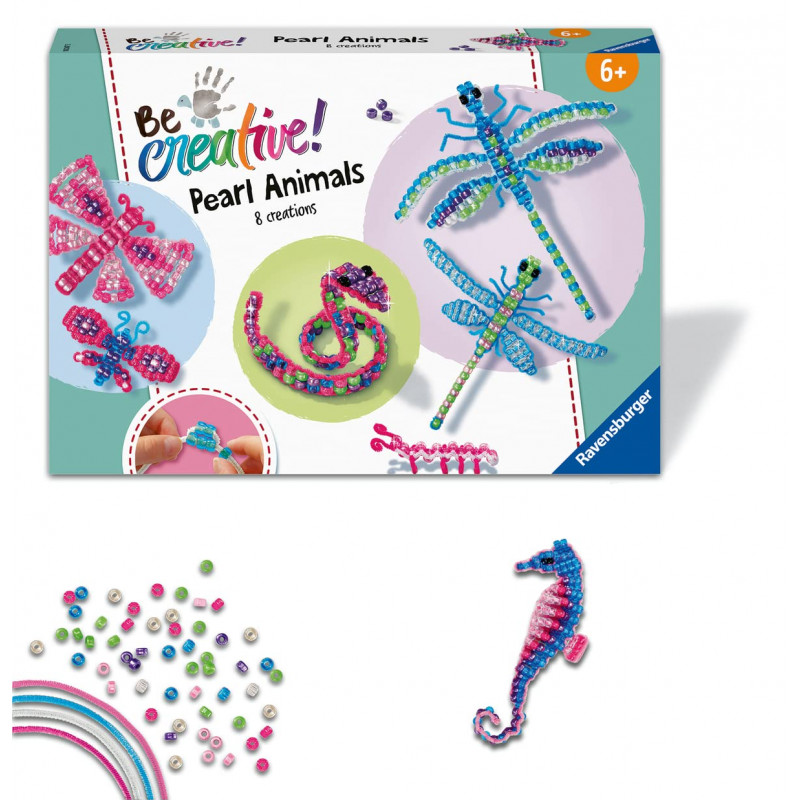 Jeu be creative pearl animals 8 creation+6ans – Orca