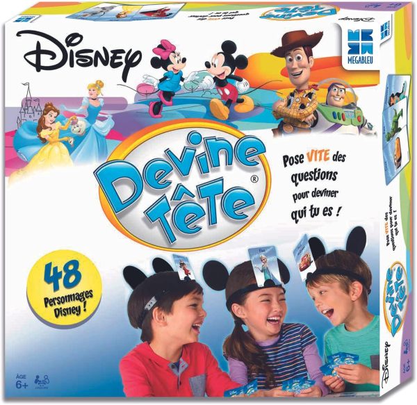 JEU DE DEFIS DEVINE TETE-48 PERSONNAGES+6ANS-MEGABLEU – Orca