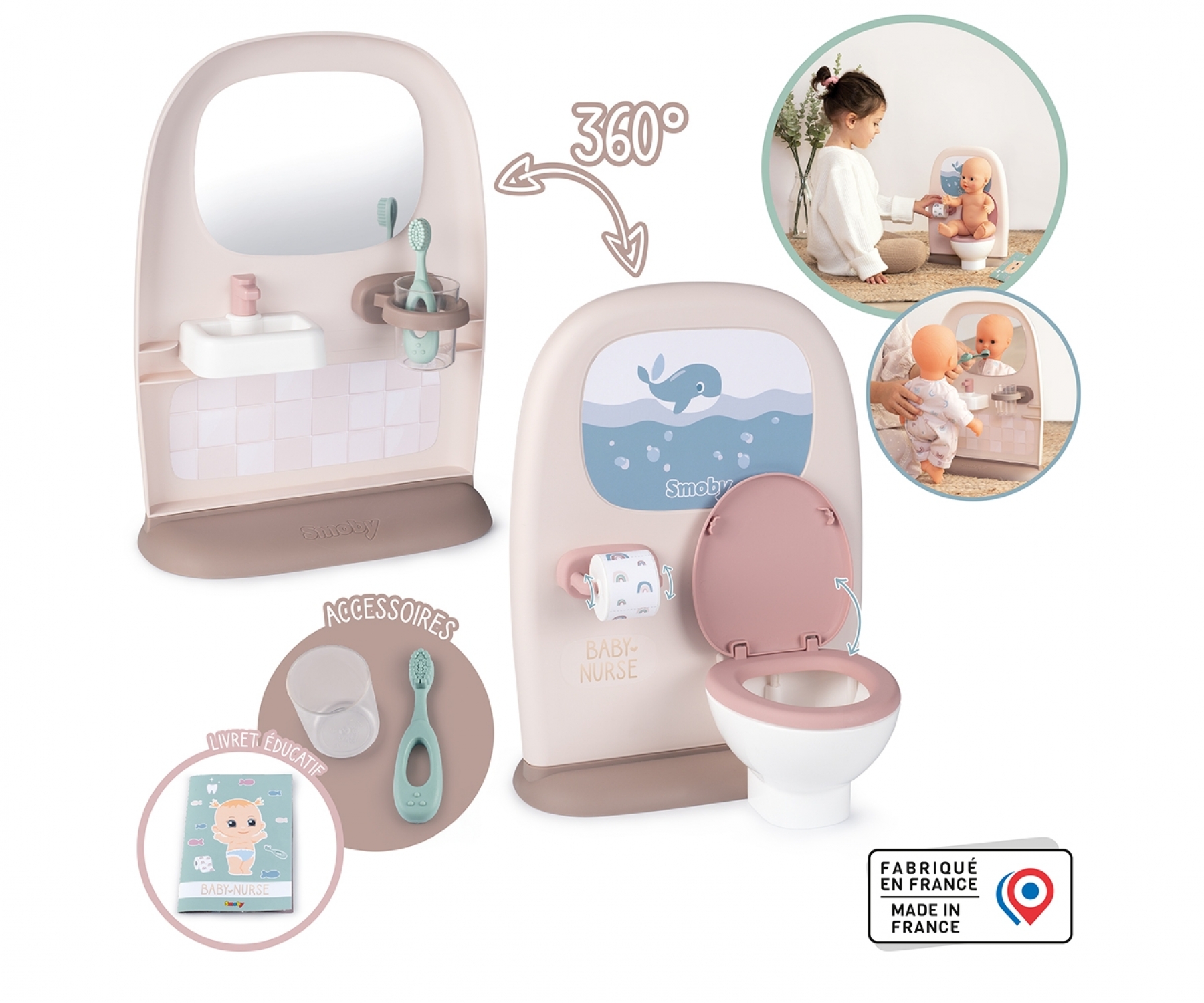 Smoby baby-nurse toilette-22x25x34cm+3ans – Orca