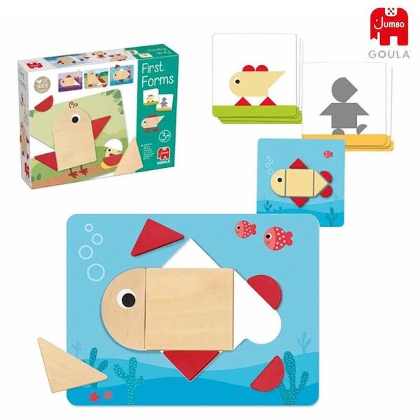 Jeu educatif first forms animaux a assembler en bois+3ans – Orca