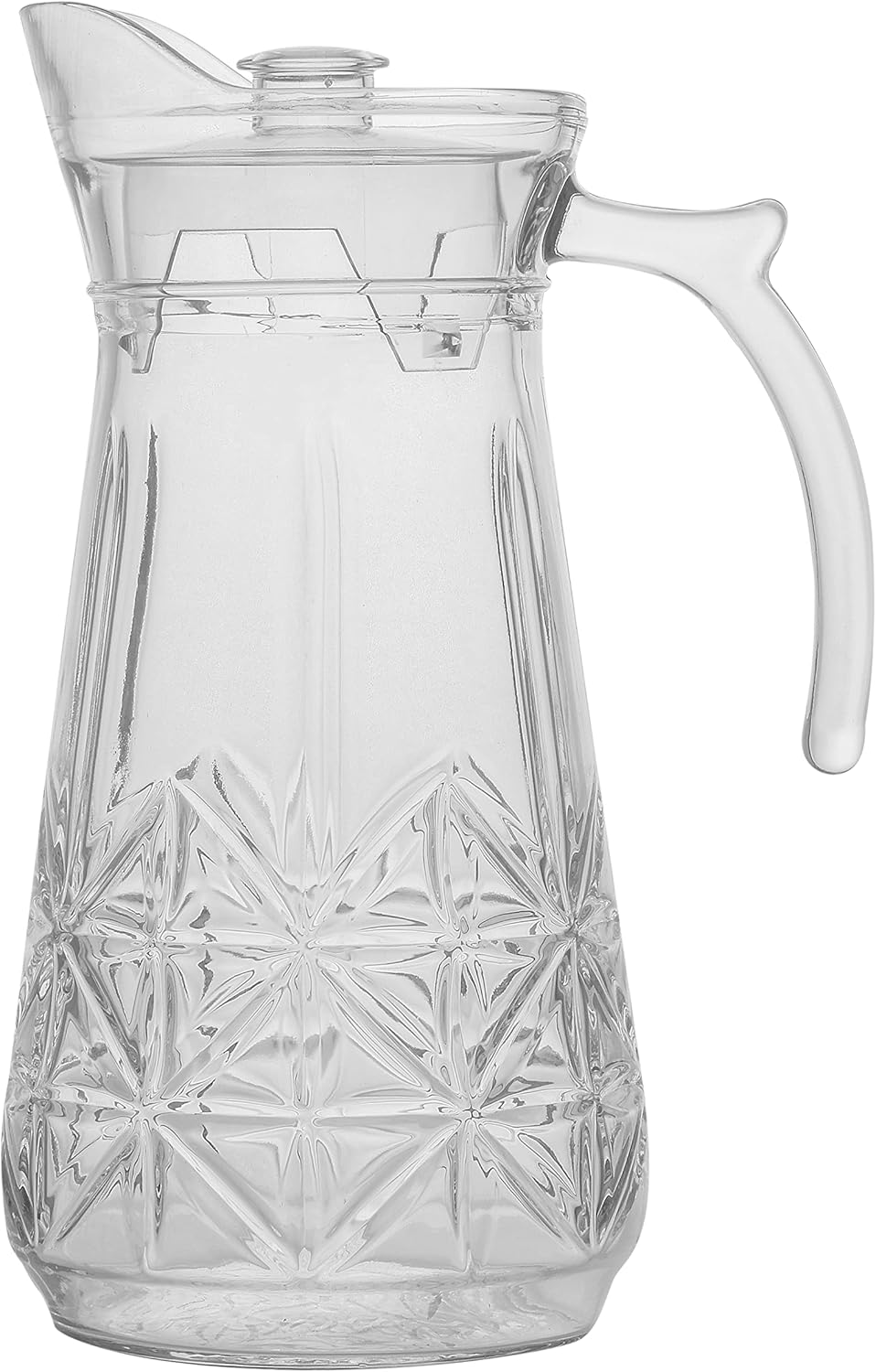 CARAFE A EAU EN VERRE-1.7L-TRANSPARENT AVEC MOTIF – Orca