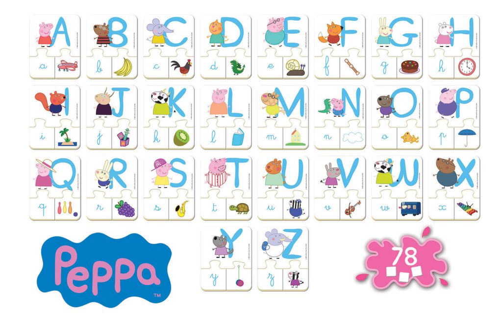 JEU EDUCATIF-PEPPA J’APPRENDS L’ALPHABET+4ANS-EDUCA – Orca