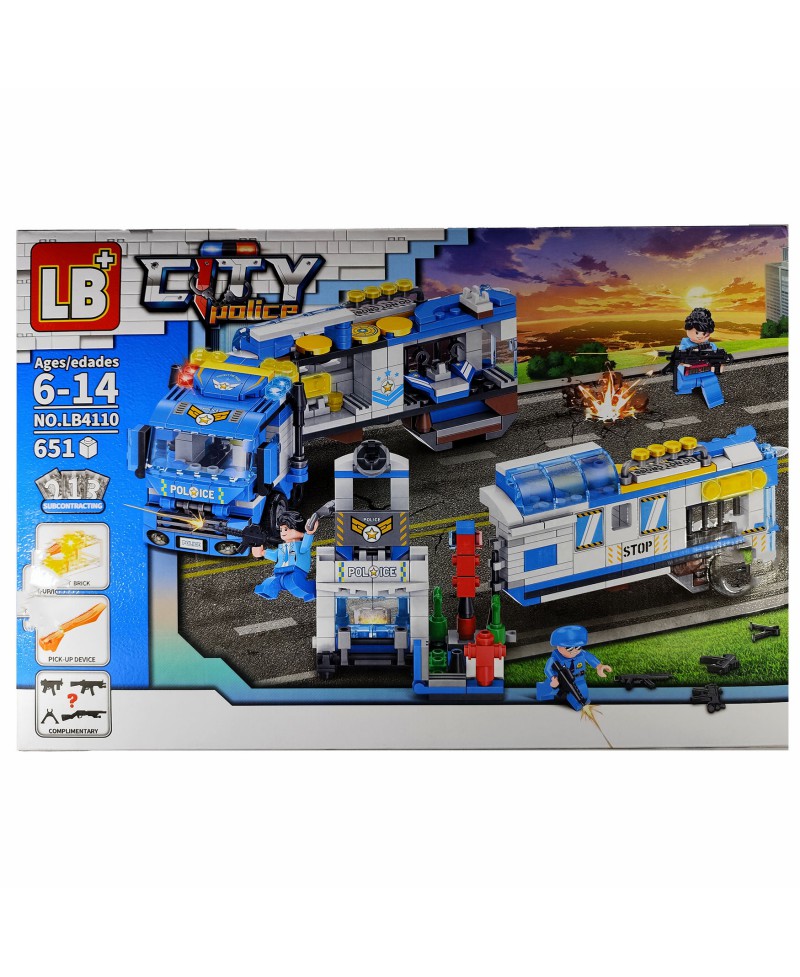 Bloc de construction-651pcs-city police – Orca
